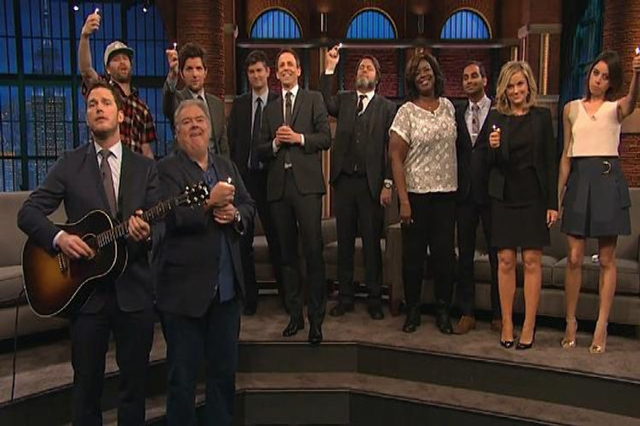 ‘Parks and Rec’ says goodbye with Biden cameo, farewell sing-along ...