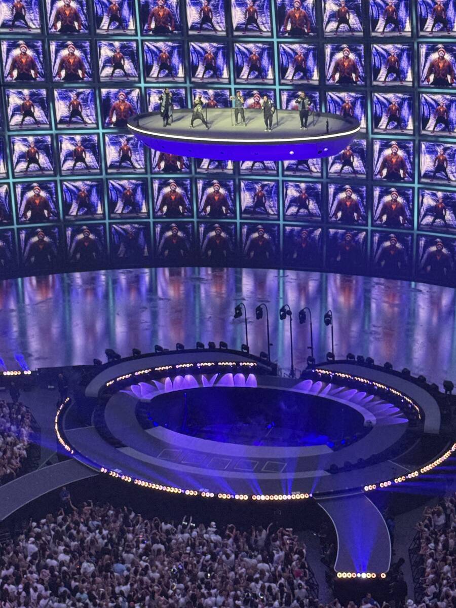 Backstreet Boys perform on 70-foot-high stage in Sphere spectacle | Kats!